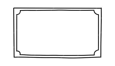 Premium Vector Doodle Frames Rectangle Hand Drawn Borders Squared Ornament Frame For Sketchbook
