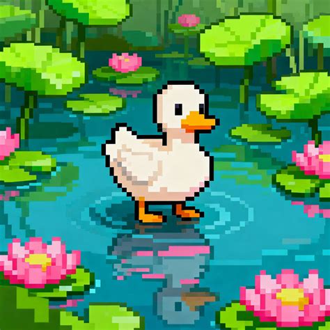 Pixel Art Duck Create Unique Pixel Art Ducks With Ai