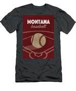 Montana College Baseball Sports Vintage Poster Mixed Media By Design