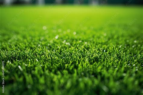 Close Up Soccer Field Lines Background Soccer Pitch Grass Football