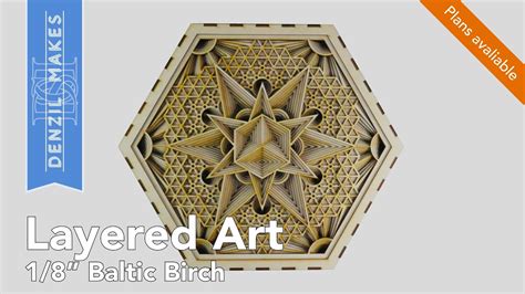 Laser Cut Art Layered Baltic Birch Plywood Youtube