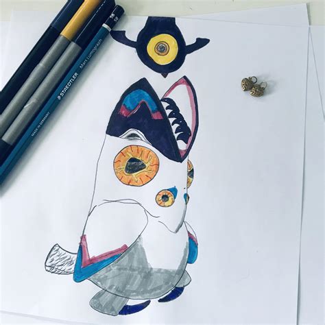 Bad Drawing Of A Pengling Eating A Peeper Rsubnauticabelowzero