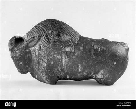 Historic Bison Sculpture From The Met Collection Showcasing Ancient