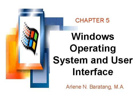 Chapter 5 Windows Operating System And User Interface