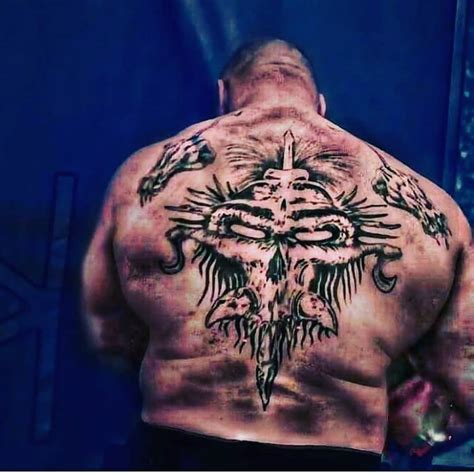 Brock Lesnar Back Tattoo