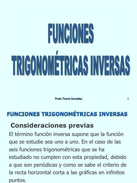 Integrales Que Producen Funciones Inversas Trigonométricas Pdf