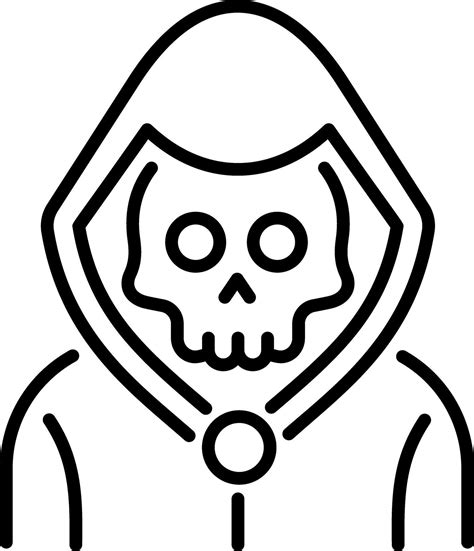 A Linear Style Icon Of A Dead Character 60618922 Vector Art At Vecteezy