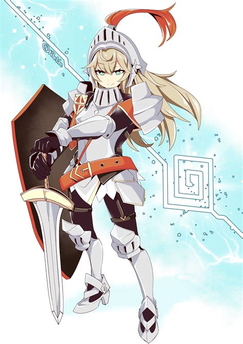 Female Knight Characters Anime At Stanton Leslie Blog