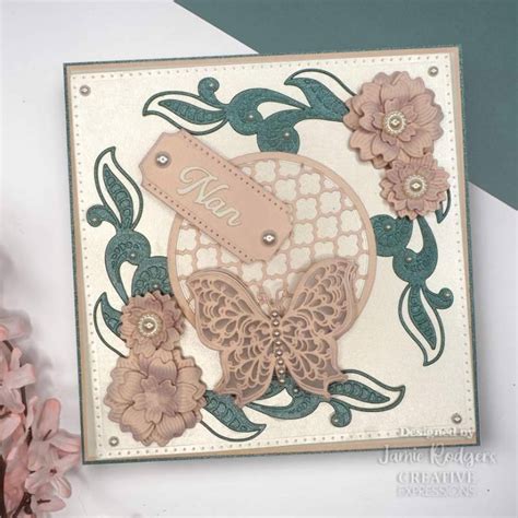 Creative Expressions Cherry Blossom Flower And Flourish Corner Die Set