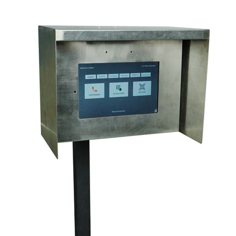 316 Stainless Steel Video Intercom System 10 Touchscreen Smart Entry