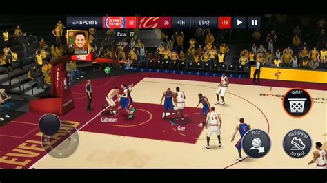 Nba Live Mobile Gameplay Crazy Dunk Included Youtube
