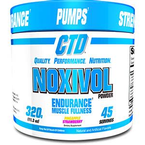 Ctd Labs Noxivol Powder Pineapple Strawberry 45 Servings