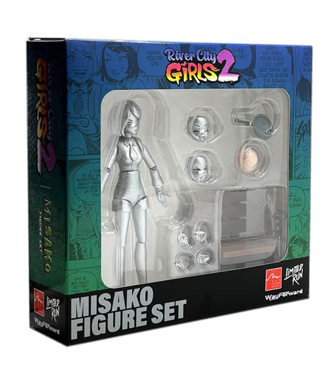 River City Girls 2 Figure Sets Black And White Limited Run Games