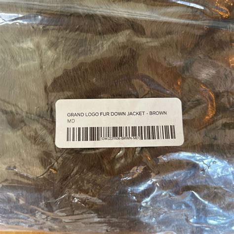 Golf Wang Logo Fur Down Jacket Brown Brand New Depop