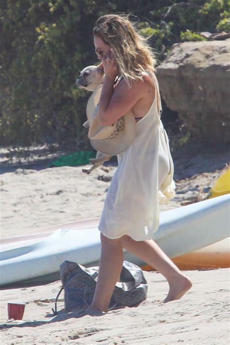 Hilary Duff At A Beach In Malibu 07082016 Hawtcelebs