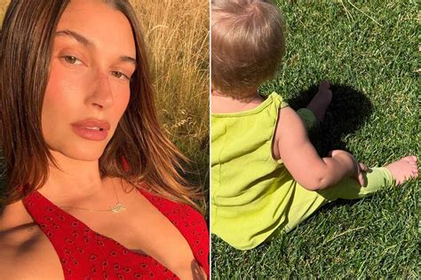Hailey Bieber Shows Off 11 Month Old Son Jack Blues Blond Hair In New Photo
