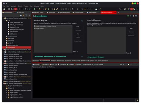 Eclipse Spectrum Dark Theme Eclipse Plugins Bundles And Products