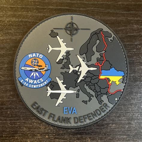 We Believe In Ghosts Nato Flying Squadron 1 E 3a Awacs Pvc Patch £25 00