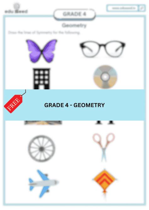 Free Math Worksheet Forgrade 4 Geometry