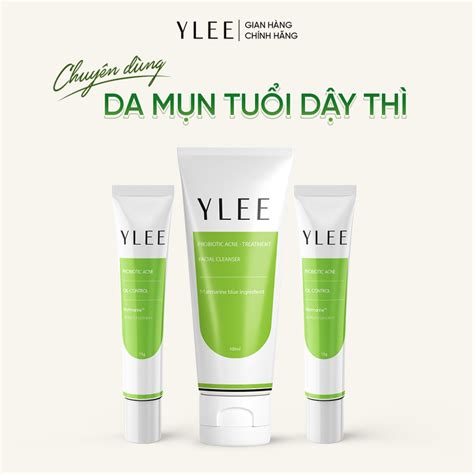 Combo 01 Sữa Rửa Mặt Ylee Và 02 Gel Bôi Mụn Ylee Cho Da Dầu Mụn Da Mụn Tuổi Dậy Thì Shopee