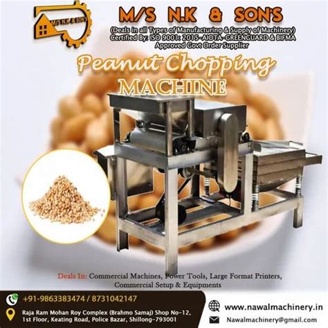 Peanuts Chopping Machine At ₹ 190000 Piece Chopping Machine In