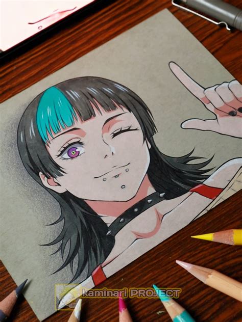 Drawing Kirara Hoshi From Jujutsu Kaisen Step By Step Tiktok
