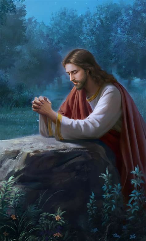 Jesus Praying In The Garden Of Gethsemane