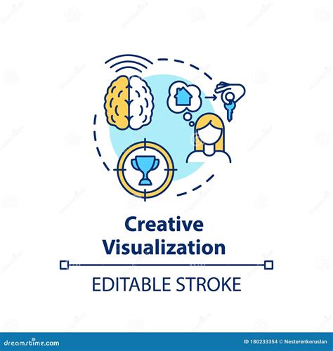 Creative Visualization Concept Icon Stock Vector Illustration Of