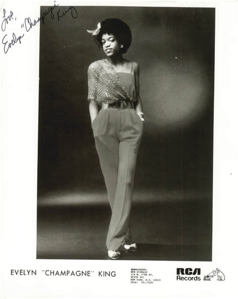 Evelyn Champagne King Autographed Signed Photograph