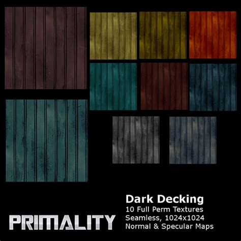 Second Life Marketplace Dark Wood Decking Texture Pack Full Perm