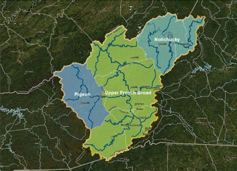 Map Of French Broad River