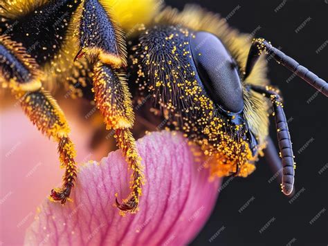 A Bug With Yellow Dots On Its Face Is Eating A Flower Premium Ai