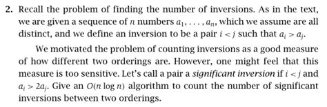 Solved Give An Algorithm To Count The Number Of Significant