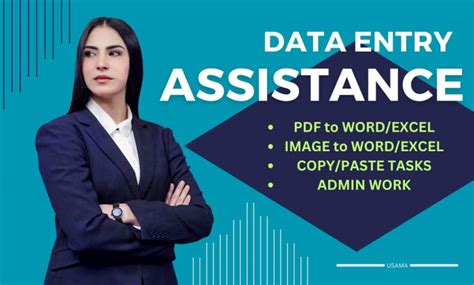 Do Data Entry Typing And Admin Work By Usama3587 Fiverr