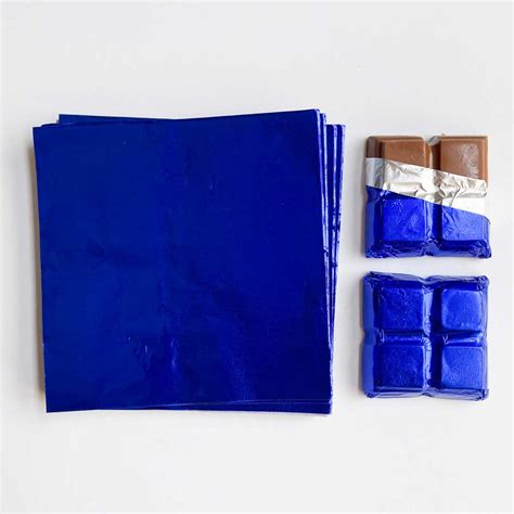 4x4 Inch Dark Blue Foil Candy Wrappers Confectionery House