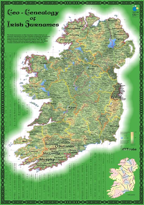A Geo Genealogy Of Irish Surnames Vivid Maps Irish Surnames