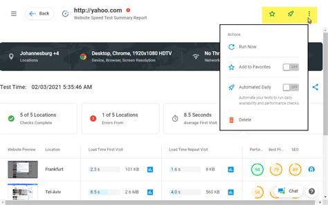 Network Tools Getting Started With On Demand Web Performance Testing