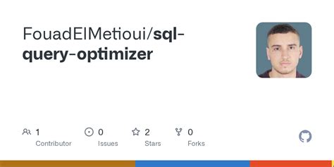 Github Fouadelmetioui Sql Query Optimizer