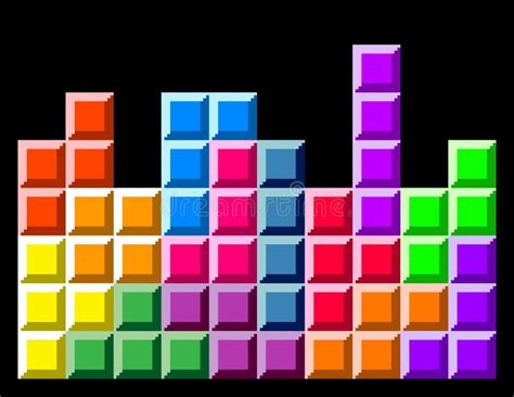 Game Blocks Stock Illustration Illustration Of Tetris 36480783