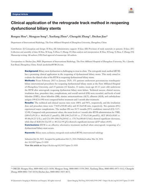 Pdf Clinical Application Of The Retrograde Track Method In Reopening
