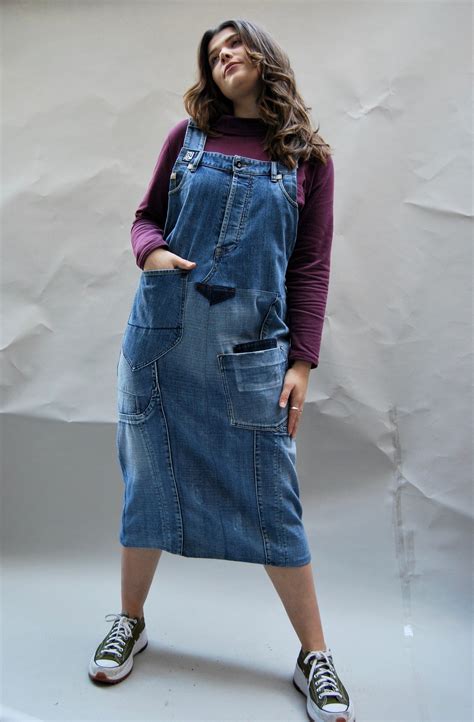 Denim Pinafore Dress Outfit