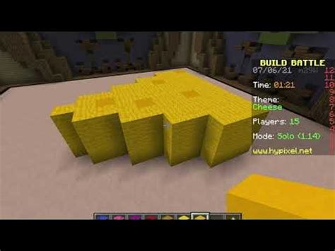The Battle For The Cheese Minecraft Build Battle Youtube