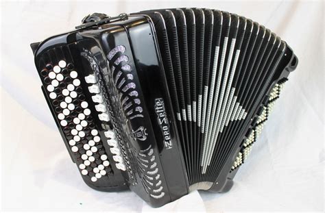 3947 Black Zero Sette Chromatic Button Accordion C System Lmmh 87 120