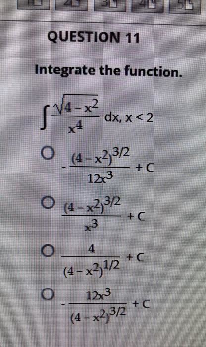 Solved Integrate The Function