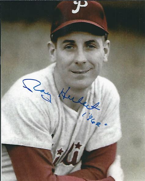 Autographed Ray Herbert 8x10 Philadelphia Phillies Photo Main Line