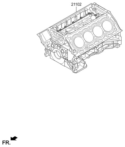 2k1523fu00 Genuine Kia Engine Assy Short