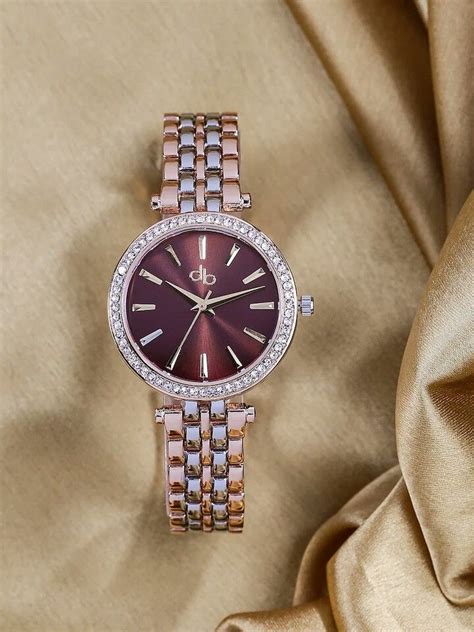 Dressberry Women Maroon Analogue Watch Womens Watches Watch Design
