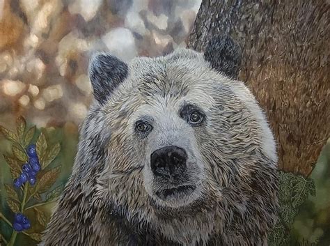 Amongst The Blueberries Drawing By Katelyn Shearer Fine Art America