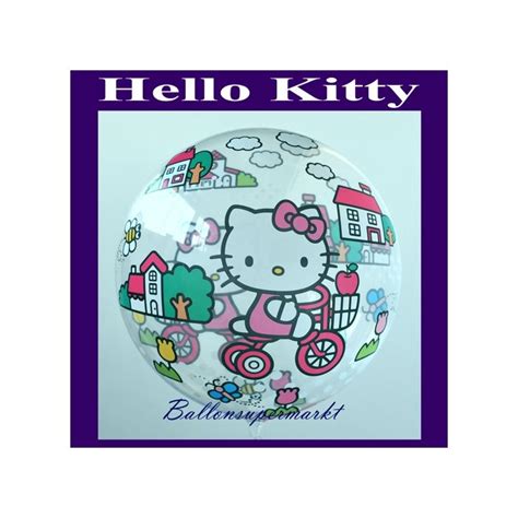 Partydekoration Und Luftballons Im Shop Bubble Hello Kitty Bubble Luftballon Mit Ballongas