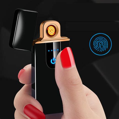 Korek Api Elektrik Sensor Sidik Jari Korek Api Fingerprint Sensor Led Jadi Store